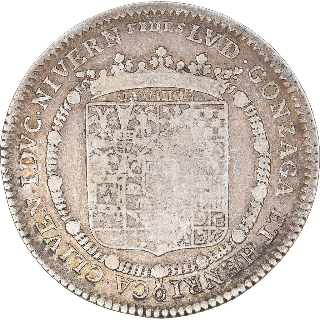 France, Token, Louis de Gonzague et Henriette de Clèves, 1651,