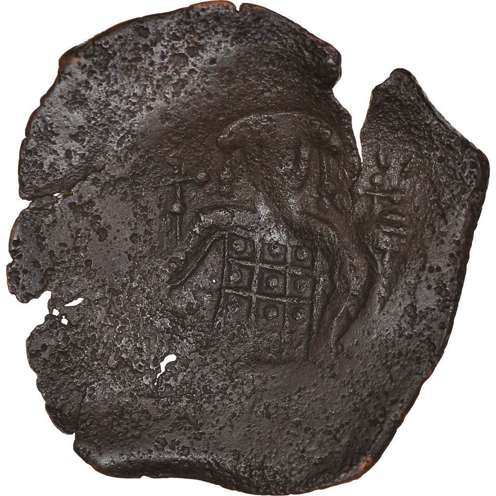 Coin, Isaac II Angelus, Aspron trachy, 1185-1195, Constantinople,