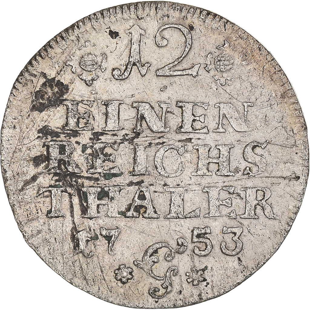 Coin, German States, PRUSSIA, Friedrich II, 1/12 Thaler, Doppelgroschen ...