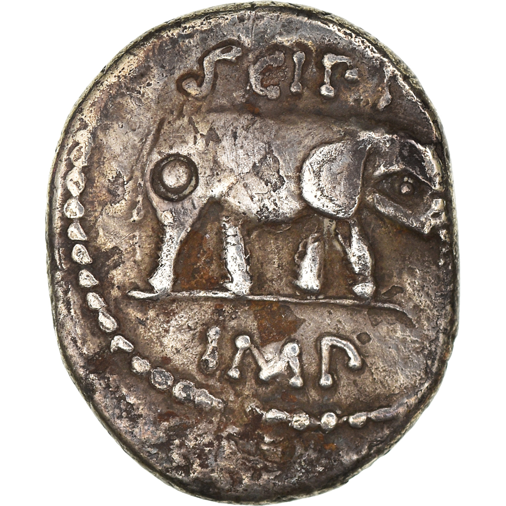 Coin, Caecilius Metellus Scipio, Denarius, Traveling Mint, , Silver