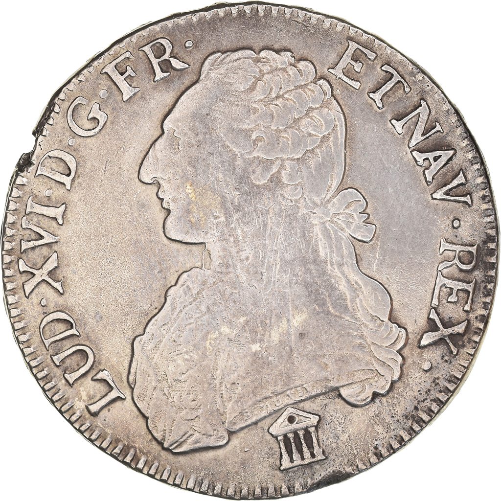 Coin, France, Louis XVI, Écu aux branches d'olivier, Ecu, 1783, Bordeaux