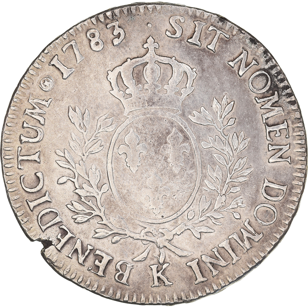 Coin, France, Louis XVI, Écu aux branches d'olivier, Ecu, 1783, Bordeaux