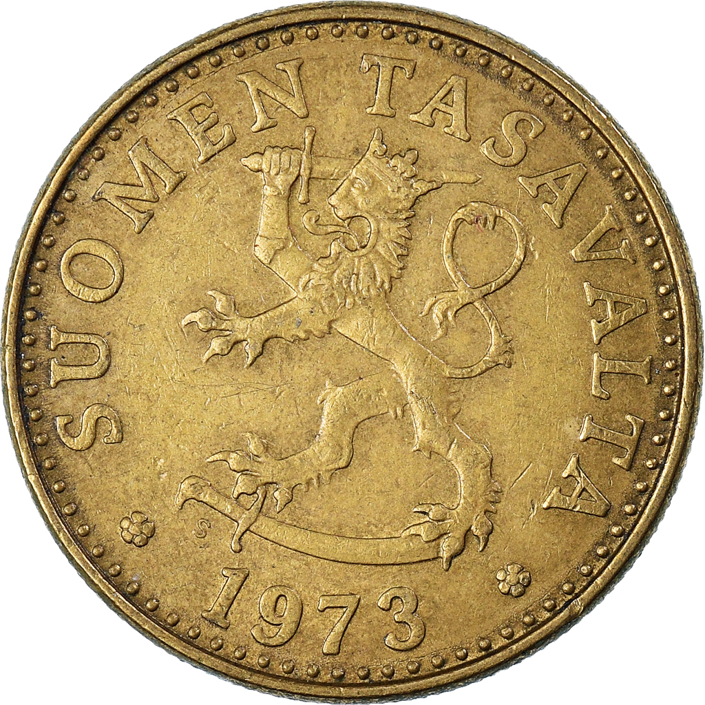 Coin, Finland, 20 Pennia, 1973 | European Coins
