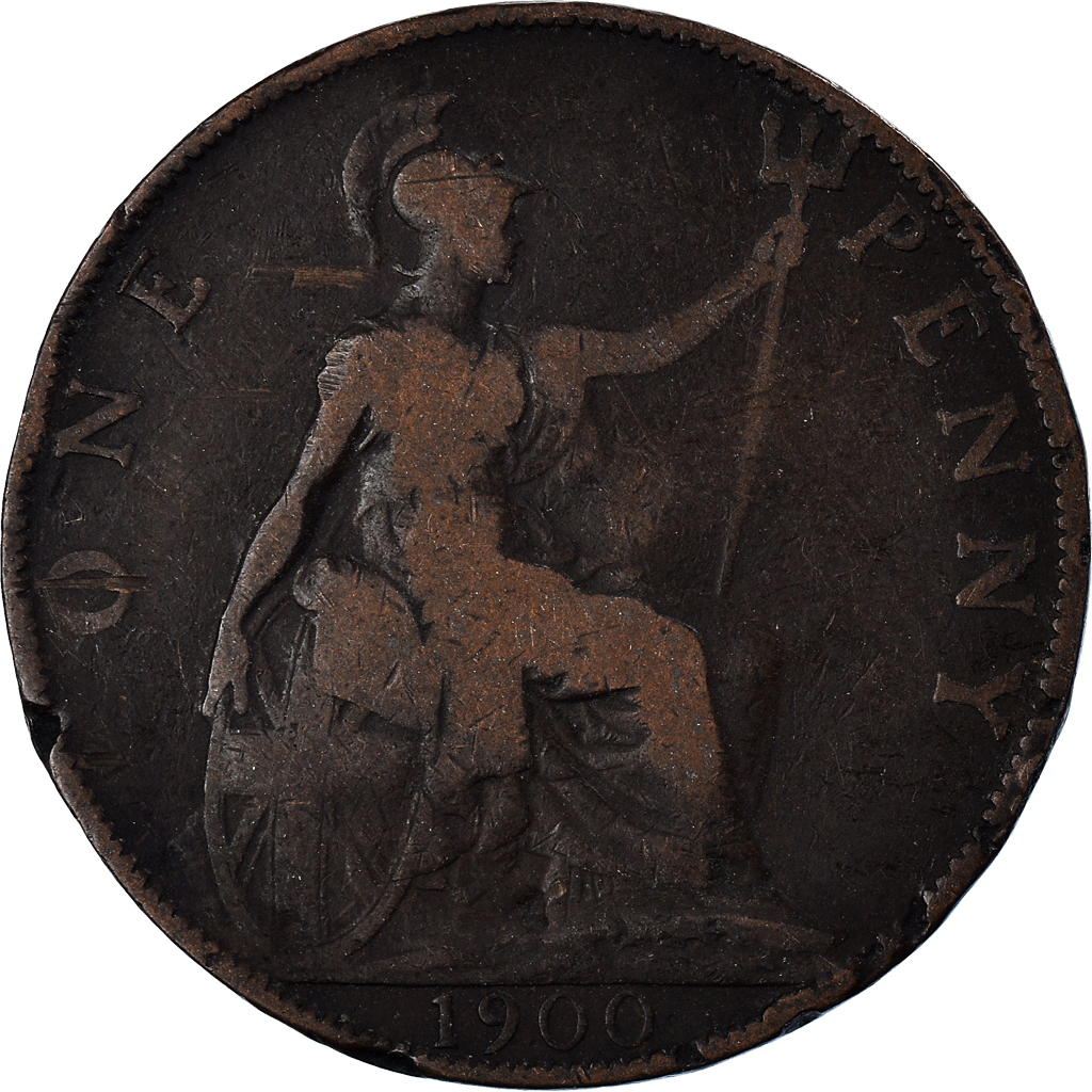 Coin, Great Britain, Penny, 1900 | European Coins
