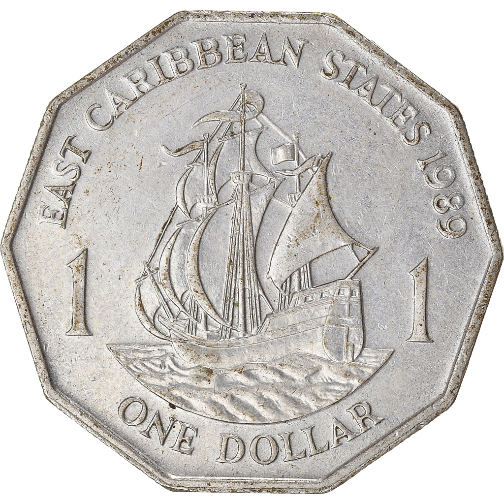 Coin, East Caribbean States, Dollar, 1989 | North & Central American ...