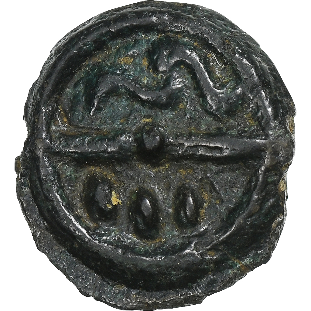 Caletes, Potin aux esses/chevrons, ca. 60-40 BC, Potin, | Celtic Coins