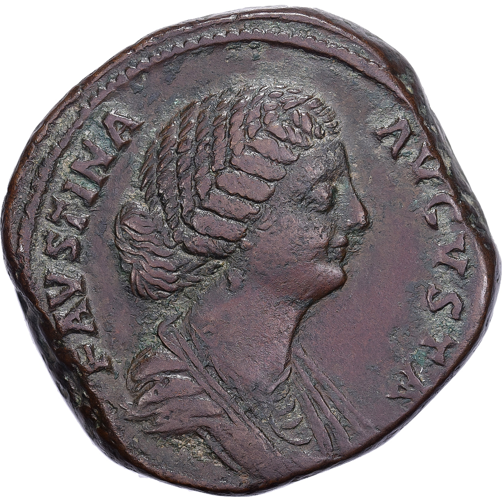 Faustina II, Sestertius, 161-176, Rome, Bronze, | Roman Imperial Coins