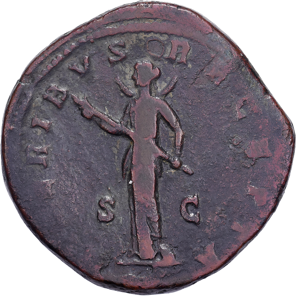 Diva Faustina II, Sestertius, 176-180, Rome, Bronze, , RIC:1716