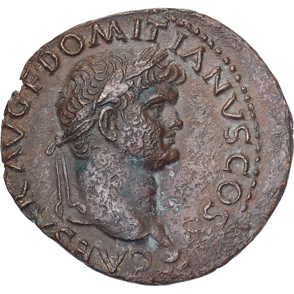 Domitian, As, 77-78, Lugdunum, Bronze, , RIC:1290 | Roman Imperial Coins