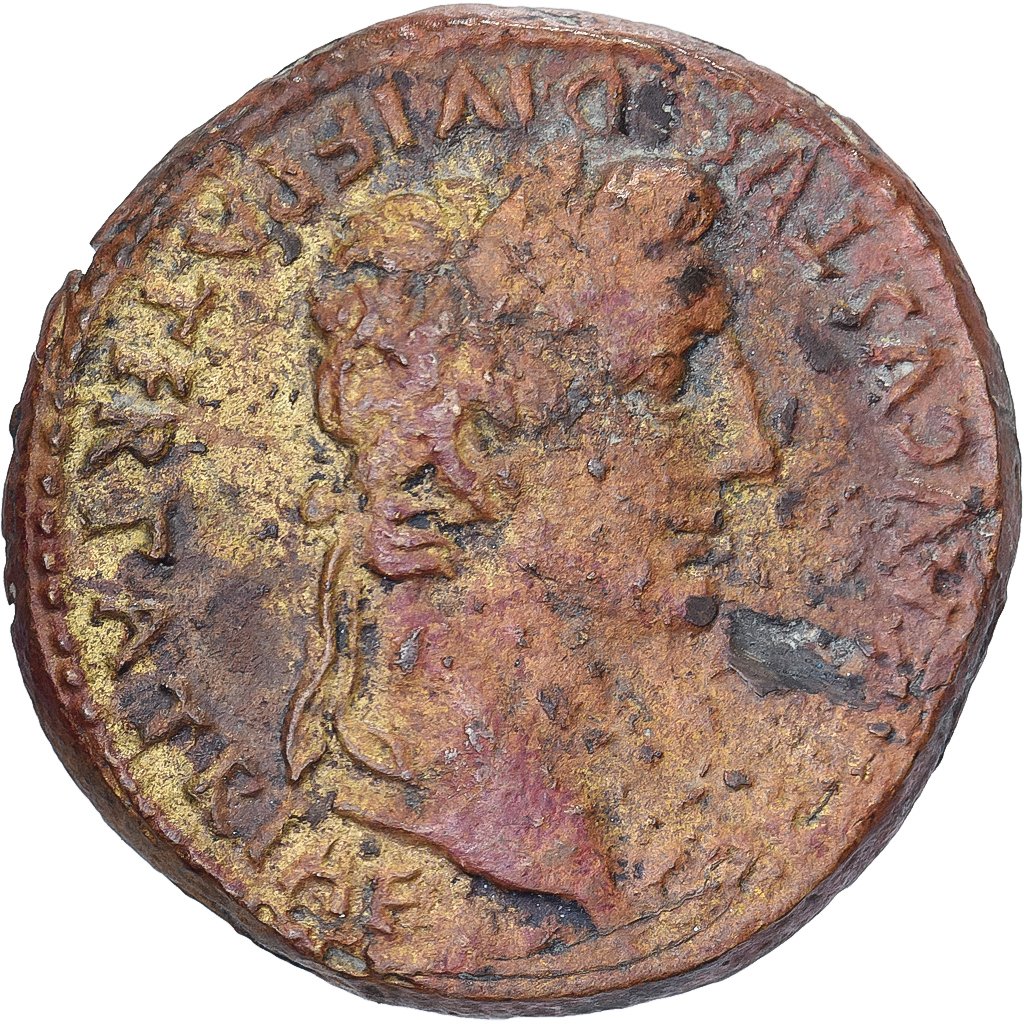 Augustus, Dupondius/As, 9-14, Lugdunum, Bronze, , RIC:232 | Roman ...